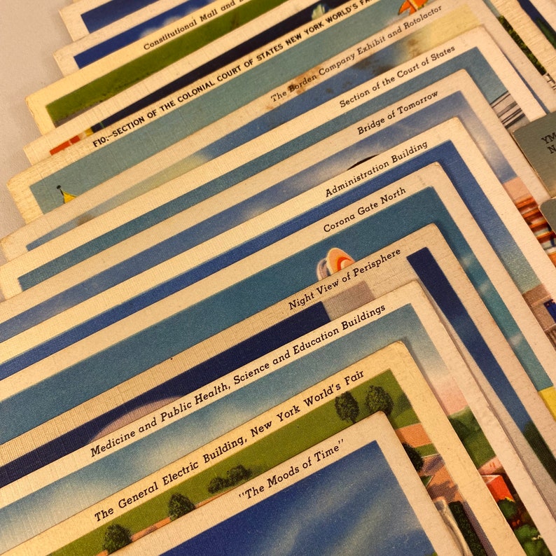 23 Old 1939 NY Worlds Fair Postcards Old Souvenir New York - Etsy