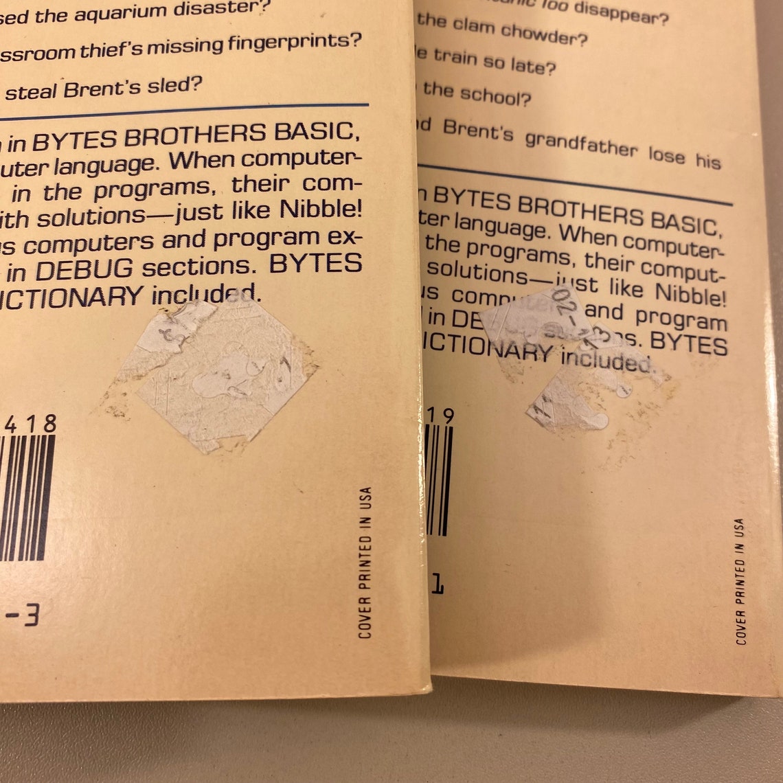 1984 the Bytes Brothers #1 and #2, First Printings, Solve-it-yourself ...