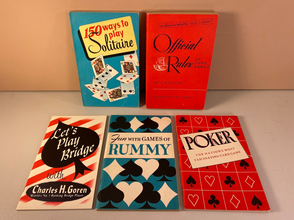 1950s Playing Cards Books Boxed Set How to Play Cards - Etsy