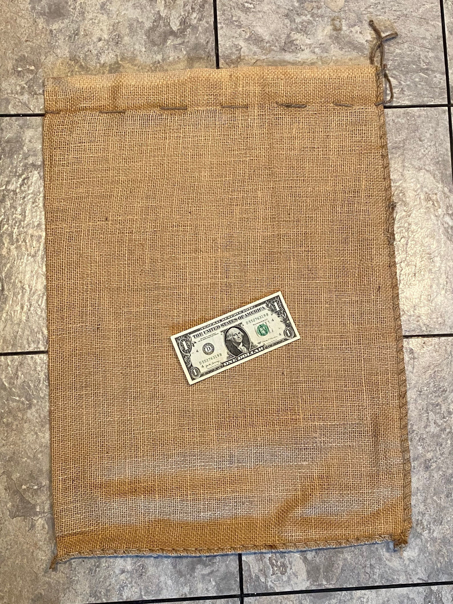 6 Pack 18 X 24 Burlap Bags With Drawstring Closure, Extra Large Sized ...