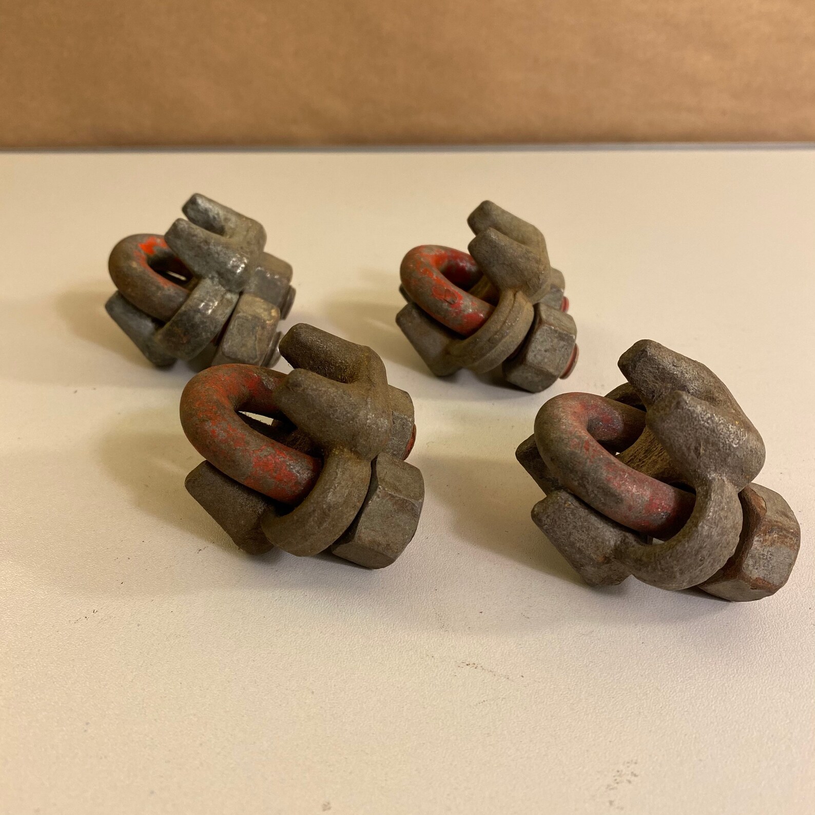 4 Matching Cable Clamps, U Shaped Fastener, Genuine Crosby 38 USA ...