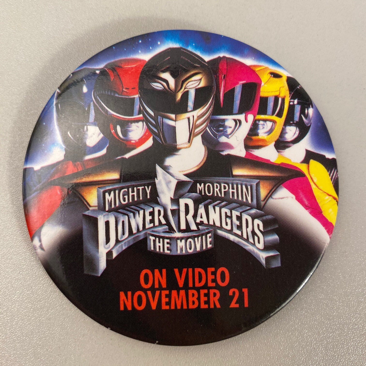 1995 Power Rangers Pinback Button Vintage 90s Mighty Morphin - Etsy
