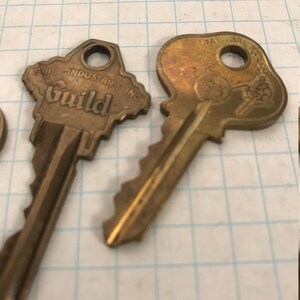 Vintage Unusual Keys (lot of 4), Old Metal Industrial Locks, Maker ...