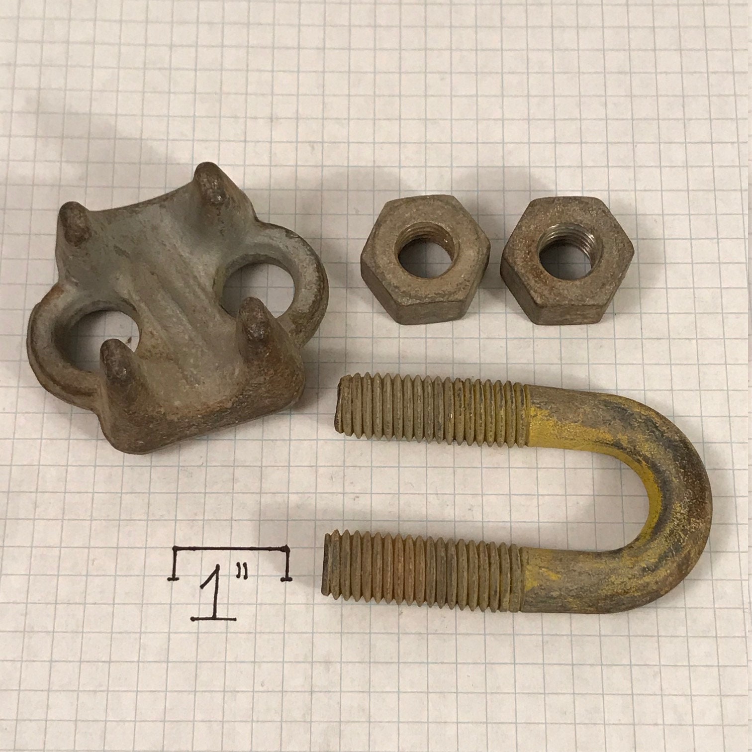 Huge Cable Clamp U Shaped Fastener Drop Forged ALTCO Large - Etsy