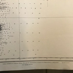 South Coast France and Spain Navigational Chart Hydrographic Map 1804 ...