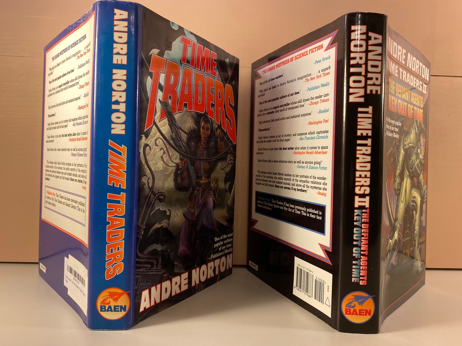 2000 / 2001 Time Traders Series, Andre Norton Hardcover Books, Two ...