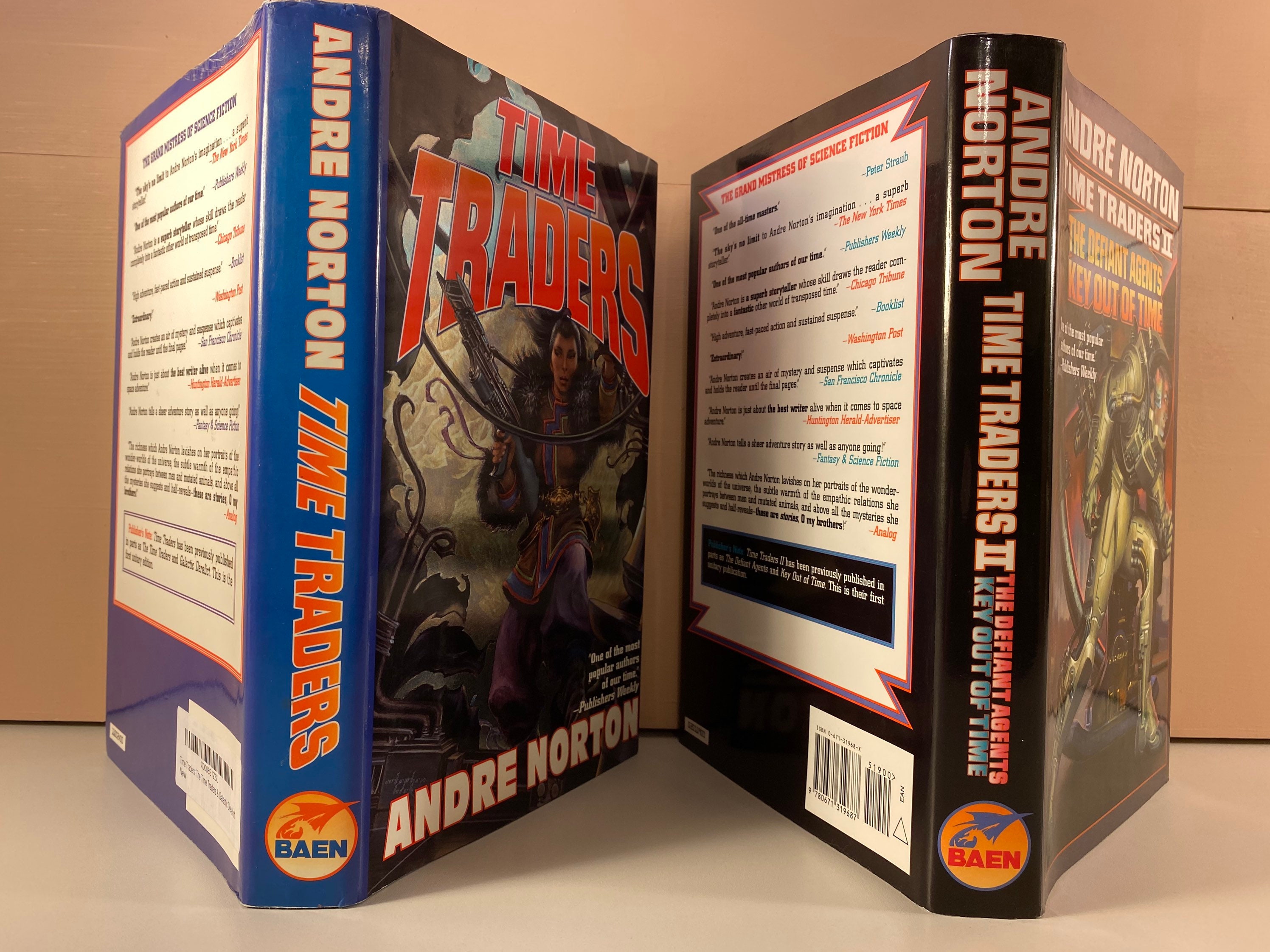 2000 / 2001 Time Traders Series, Andre Norton Hardcover Books, Two ...