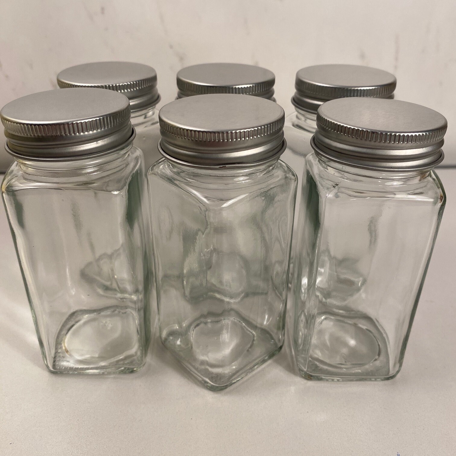 6 Pack of 4 Ounce Glass Stash Jars With Lids 4 Oz 118 Ml - Etsy