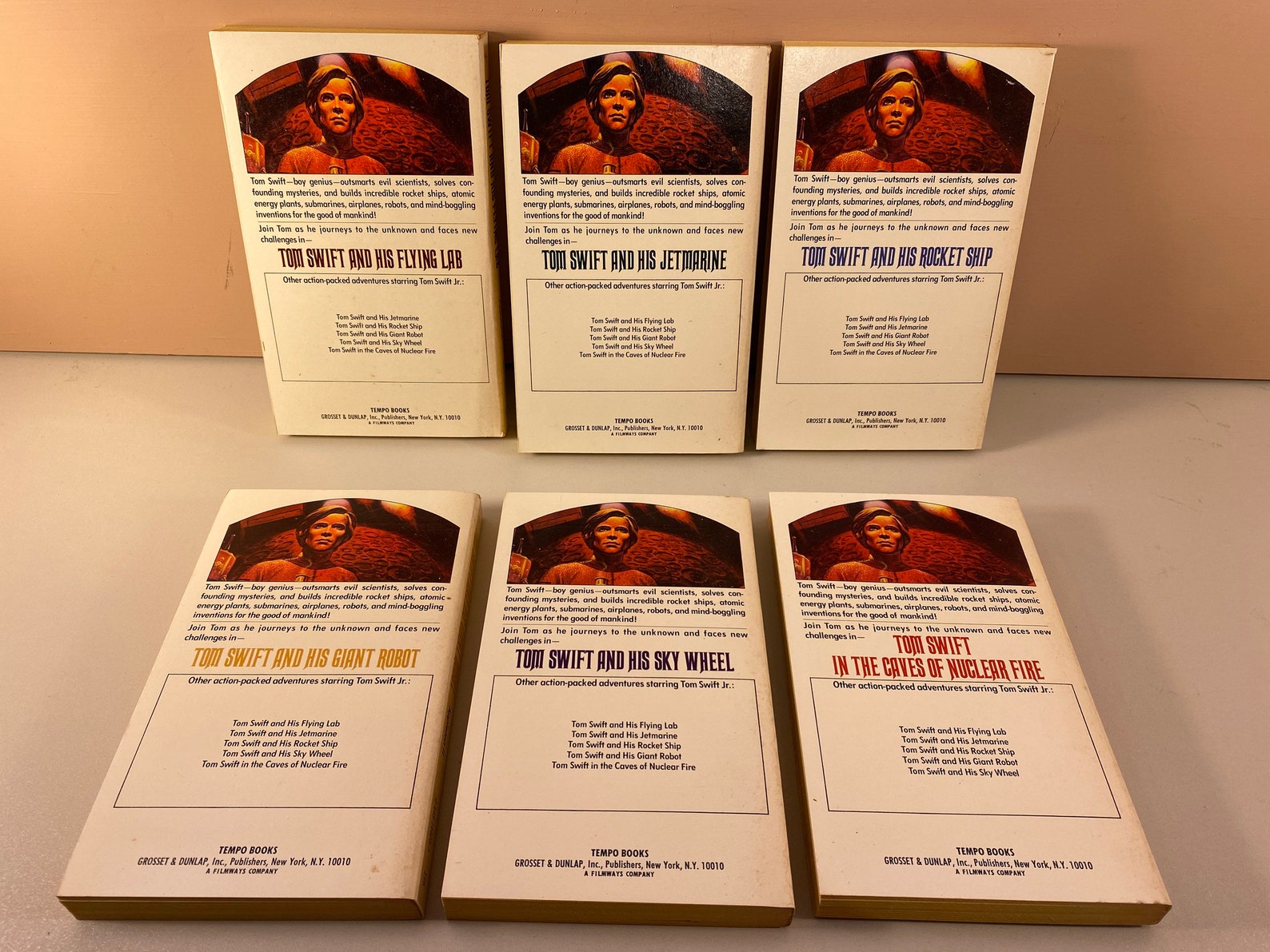 1977 UNREAD Tom Swift Box Set, Victor Appleton II Paperback Book Set ...