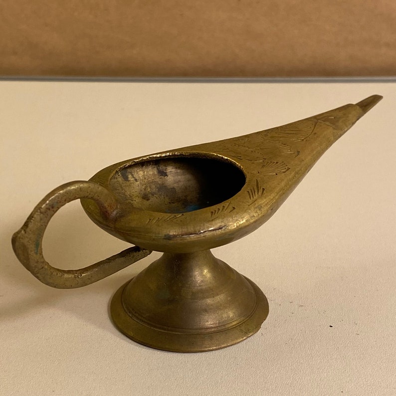 Brass Incense Genie Lamp Unique Incense Burner India Brass | Etsy