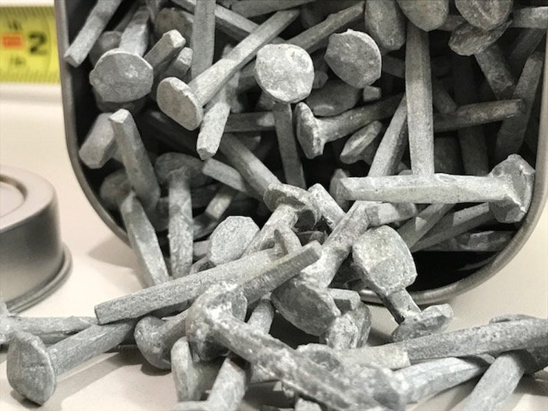 1 Pound 1 Hot Dip Galvanized Wrought Head Nails 1 - Etsy