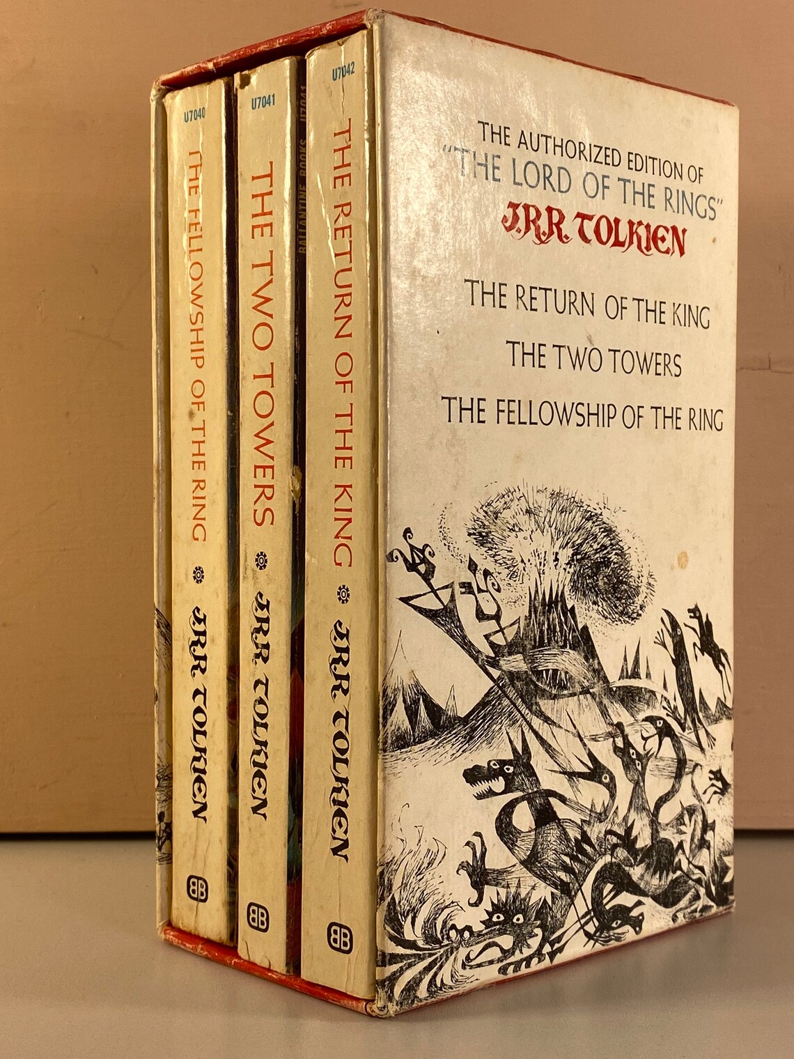 1967 LOTR White Triptych Trilogy Paperback Book Box Set J. R. - Etsy