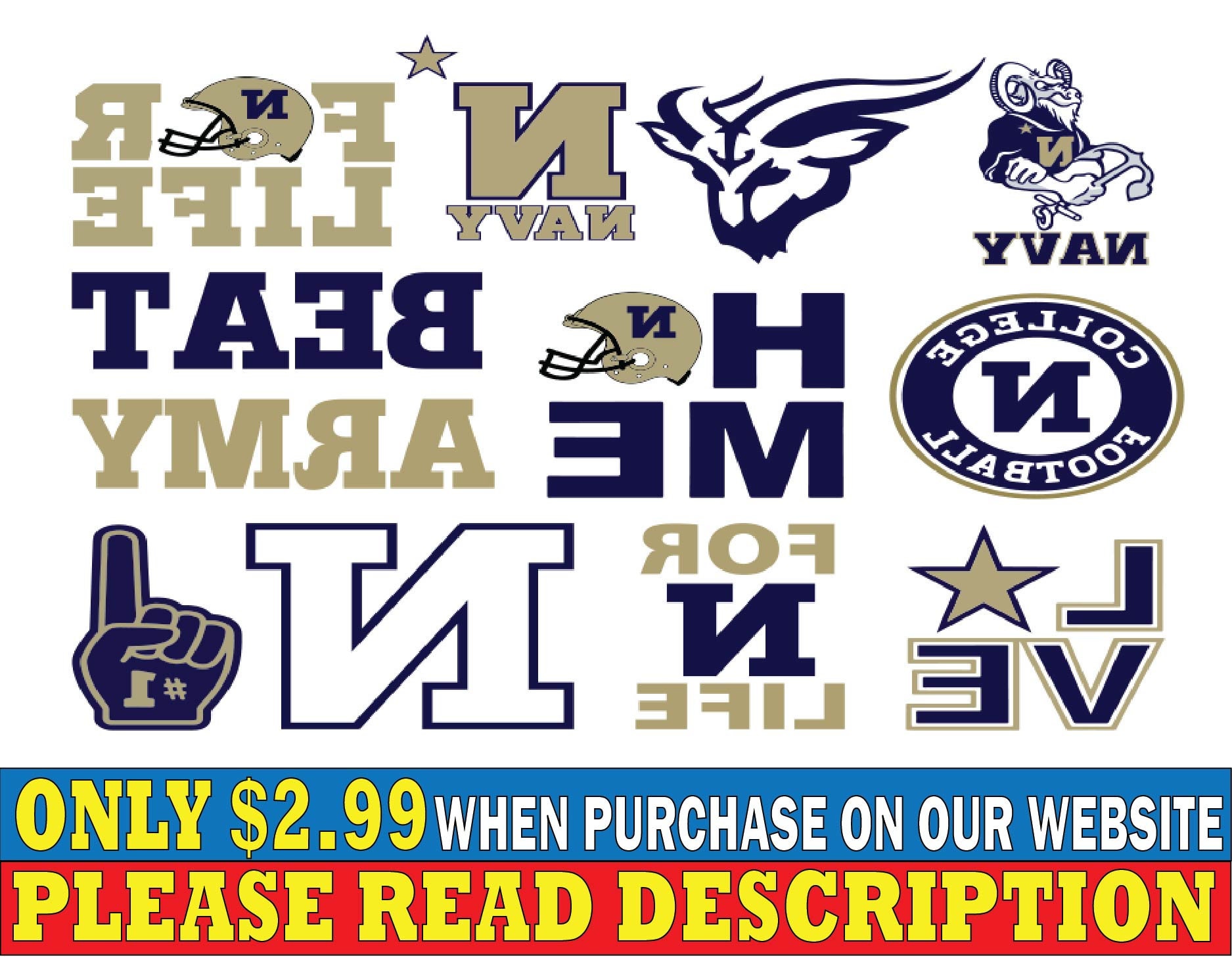 Navy Midshipmen Football Logo