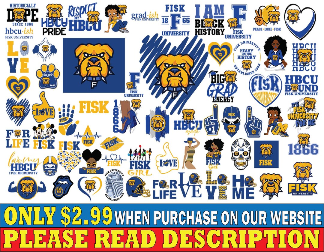 Fisk University Svg HBCU Svg Collections HBCU Svg Football - Etsy