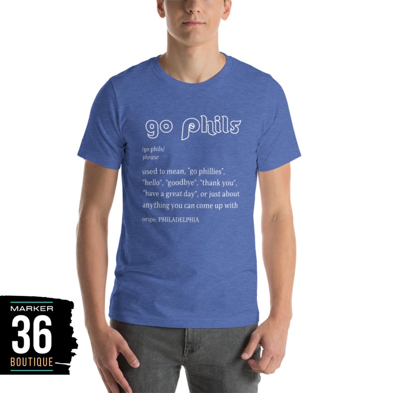 Go Phils Definition T-shirt Philadelphia Tee - Etsy