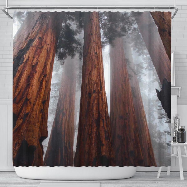 Tree Shower Curtain - Etsy