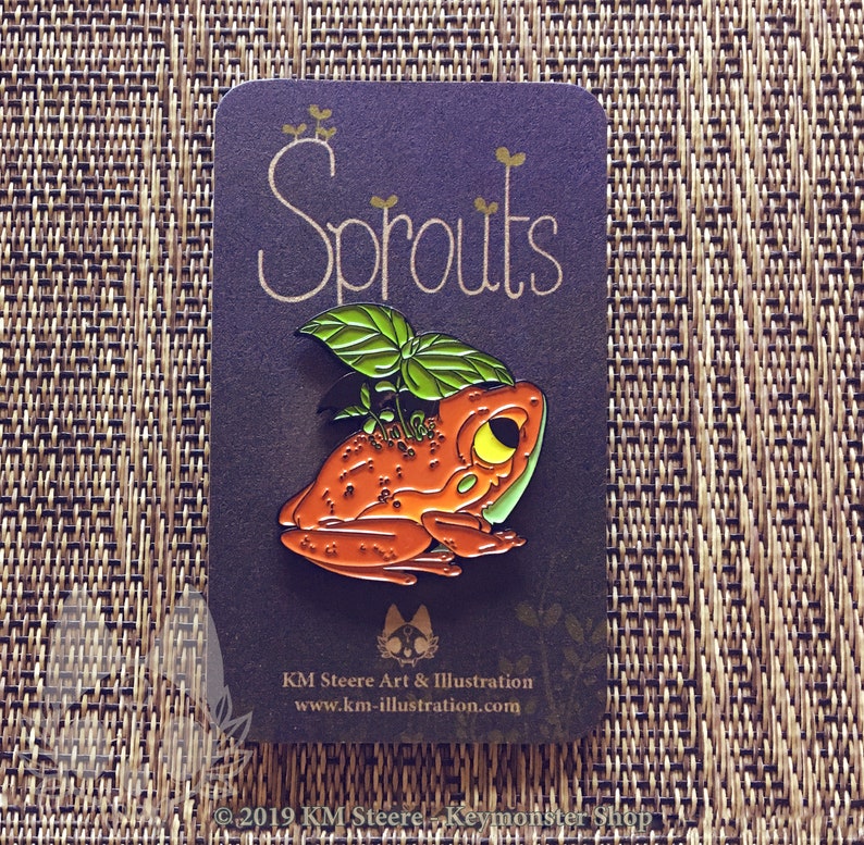 Sprouts - Bean the Frog Enamel Pin B Grade *last Chance* - Etsy
