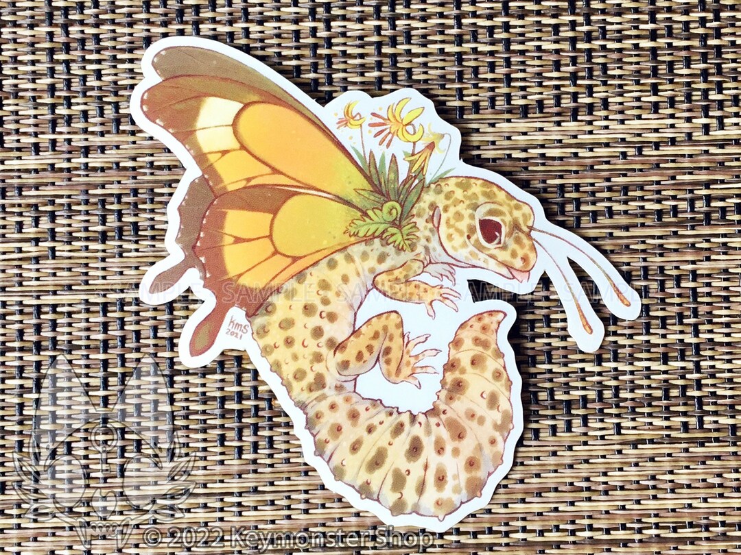 Fairy Gecko Clear Vinyl Sticker - Etsy