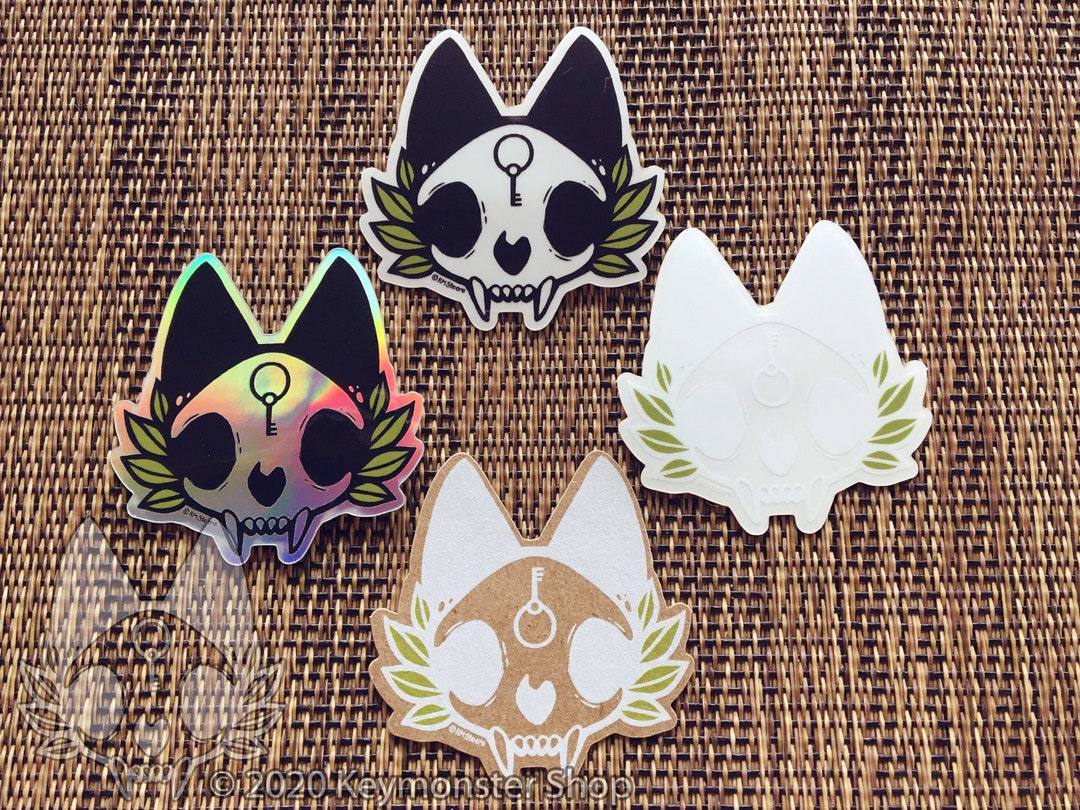 Keymonster Skull Logo Sticker - Etsy