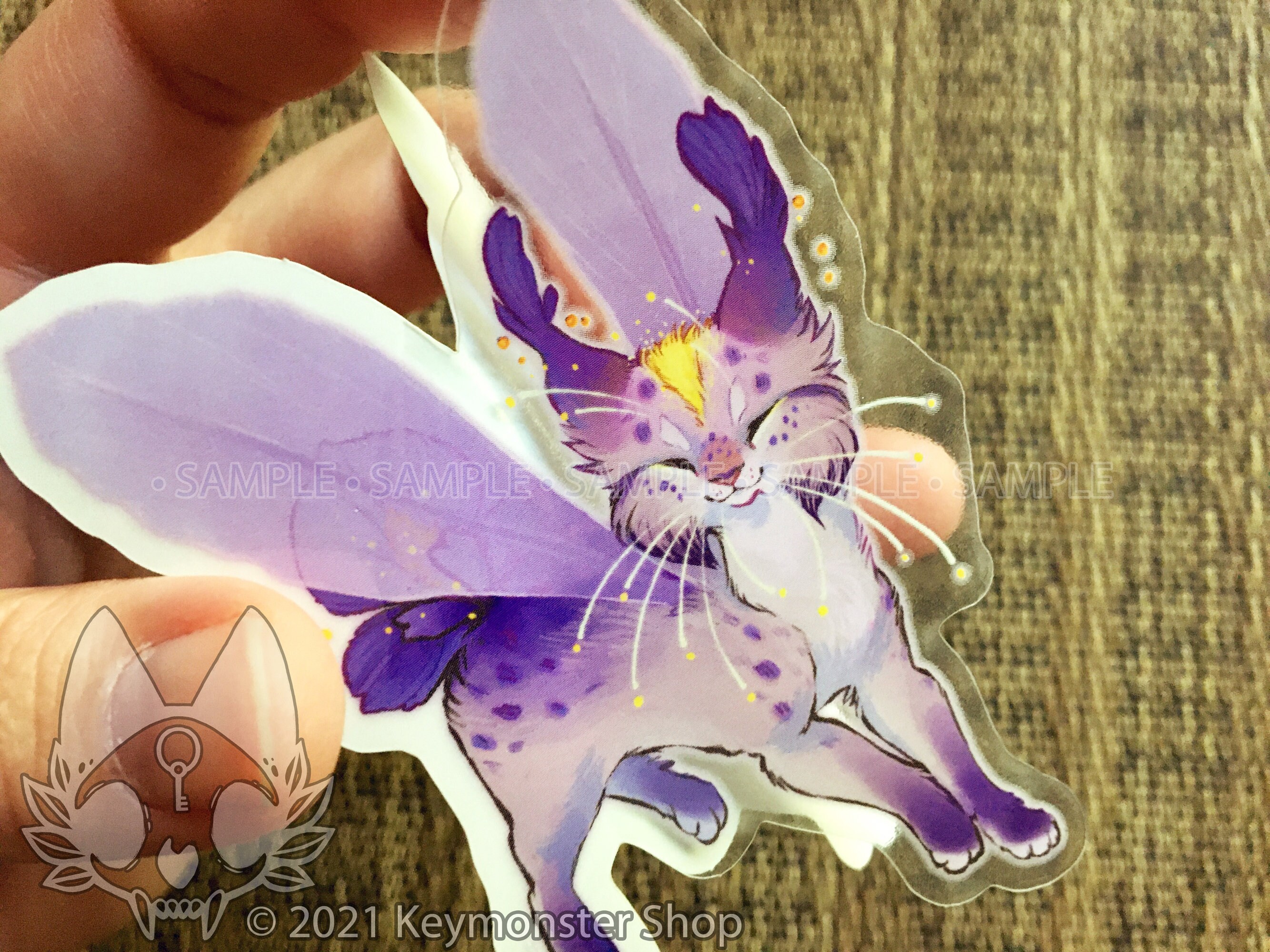 Forest Fae Iris Pixiebob Clear Vinyl Sticker | Etsy