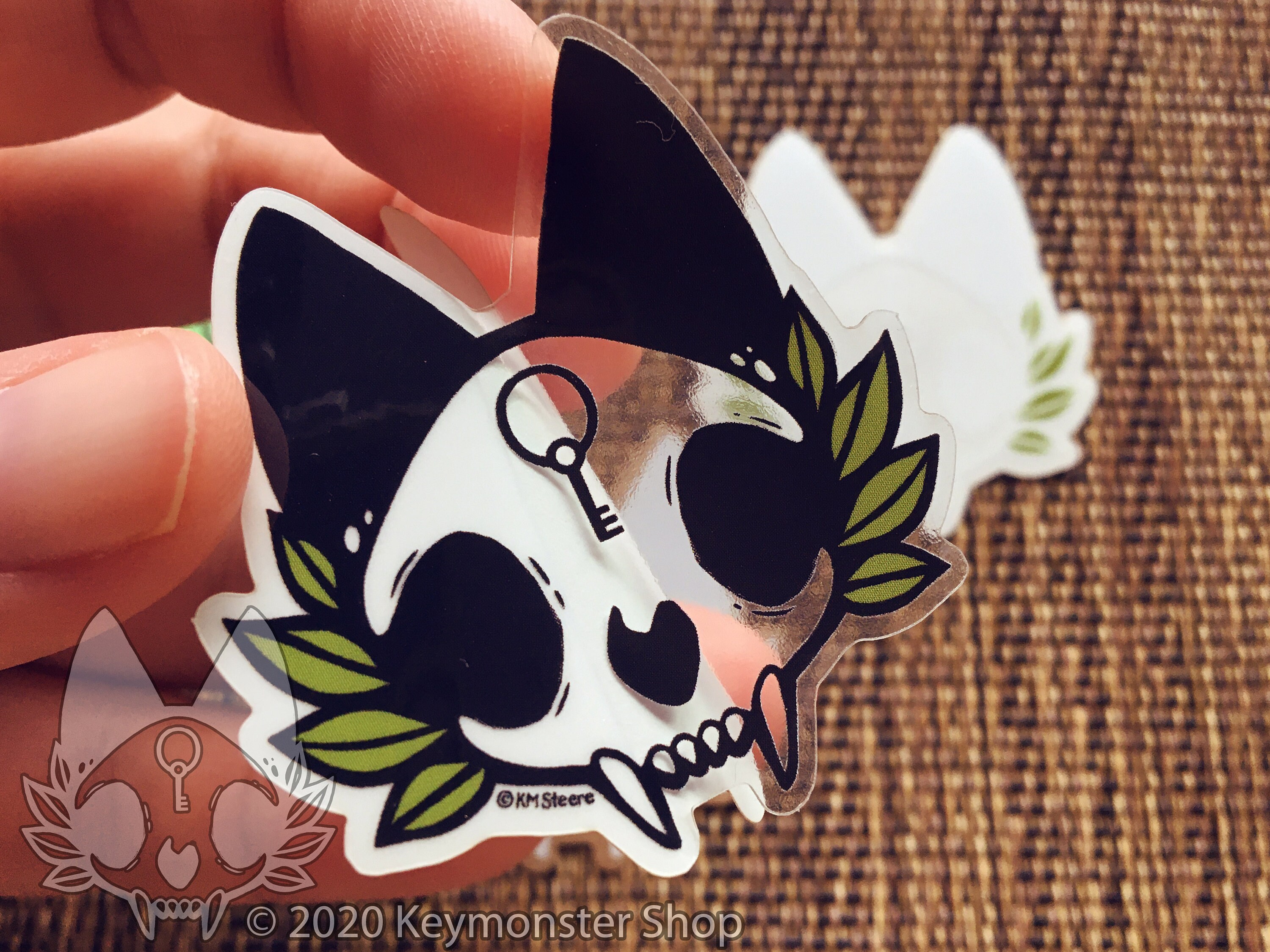 Keymonster Skull Logo Sticker - Etsy