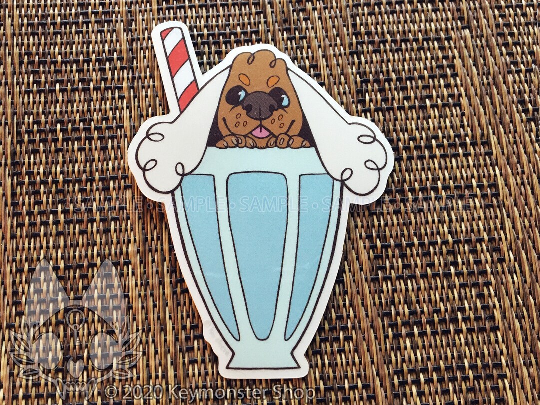 Rootbeer Snoot Puppy Clear Vinyl Sticker - Etsy