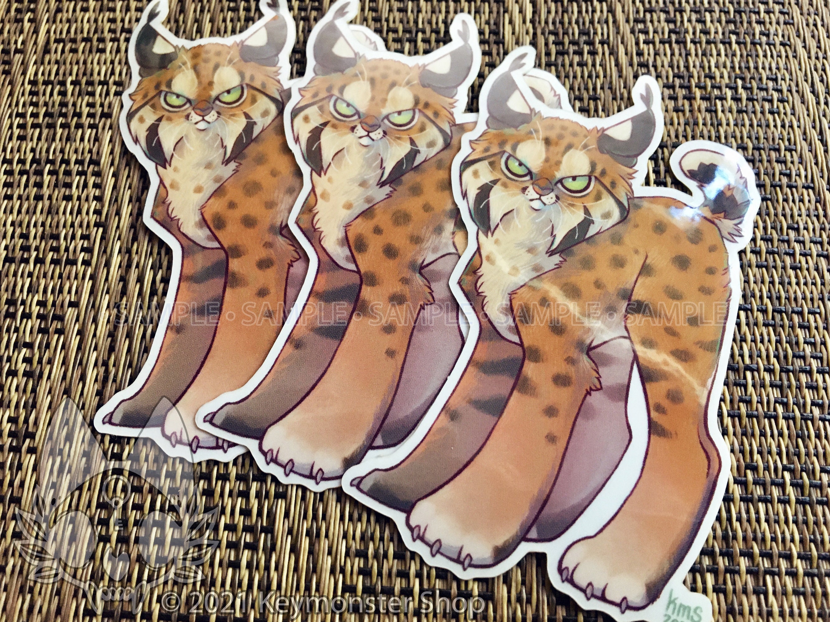 Bobcat Clear Vinyl Sticker - Etsy