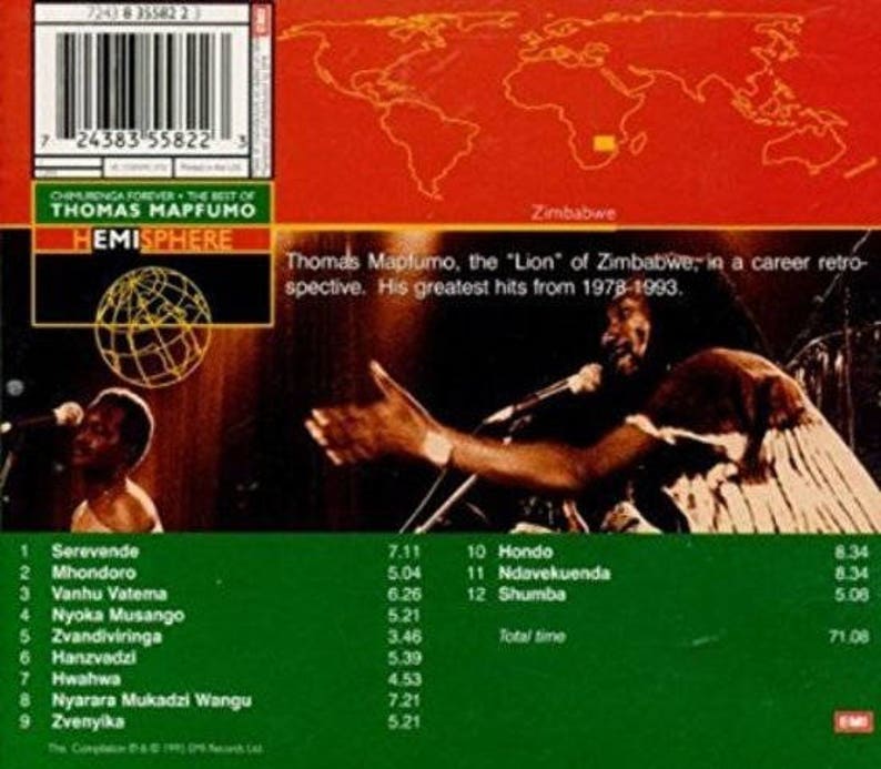 Thomas Mapfumo Chimurenga Forever Vintage CD - Etsy