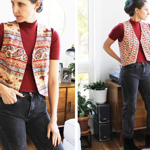90s Vest - Etsy