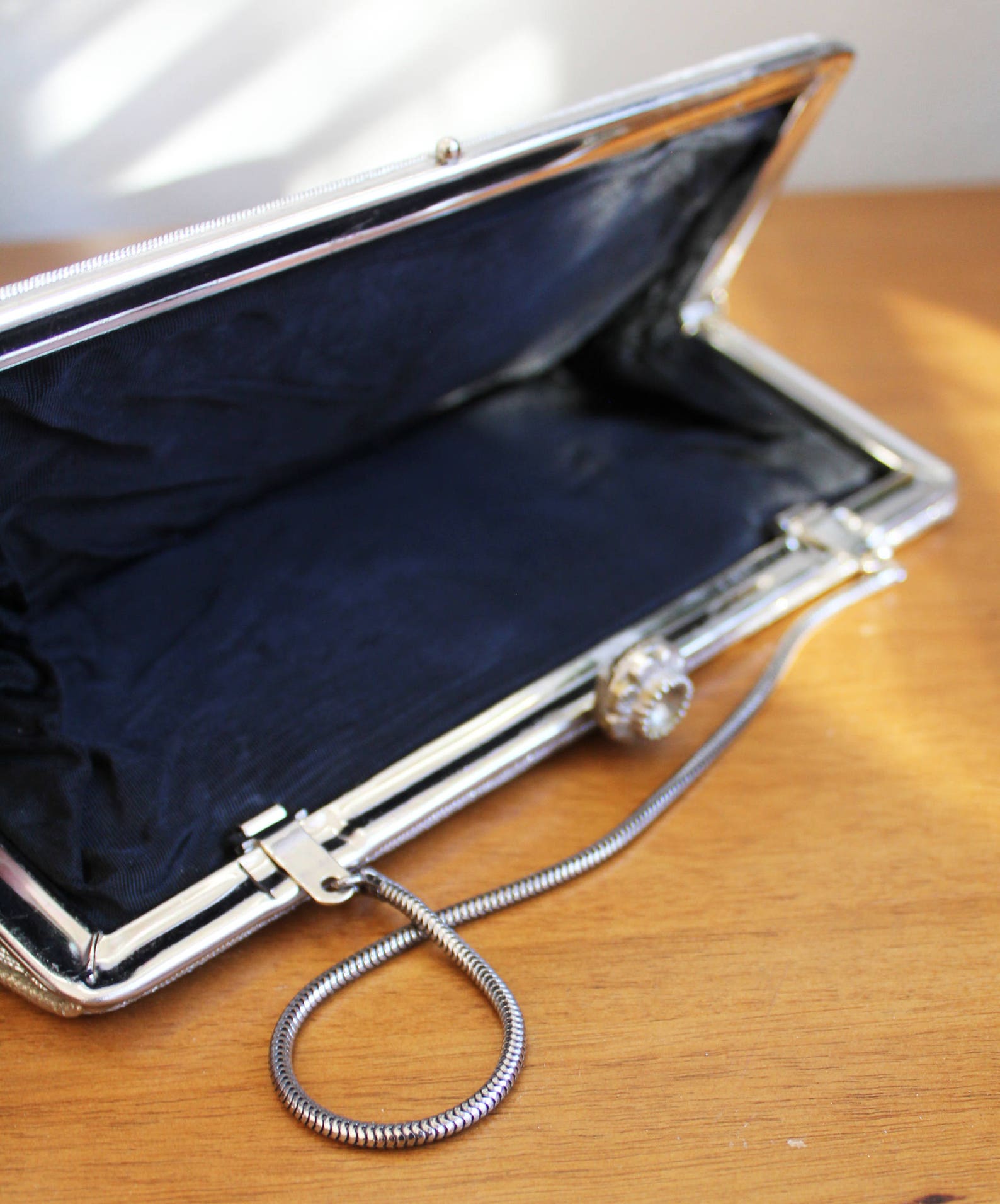 Shiny Silver Formal Clutch | Etsy