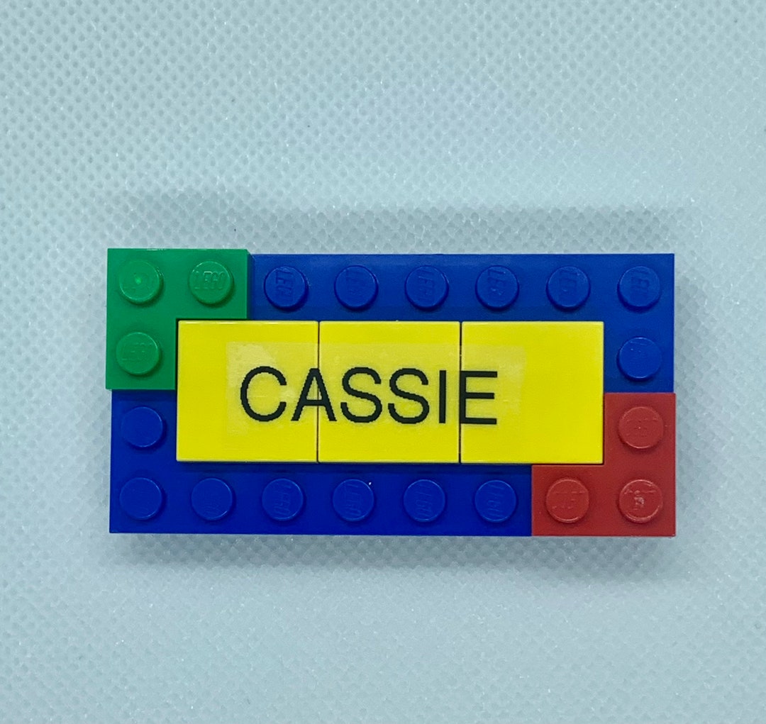Party LEGO Name Tag - Etsy