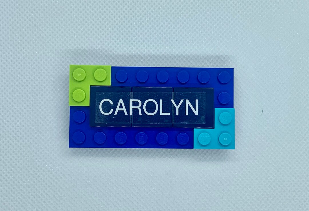 Cool LEGO Name Tag - Etsy