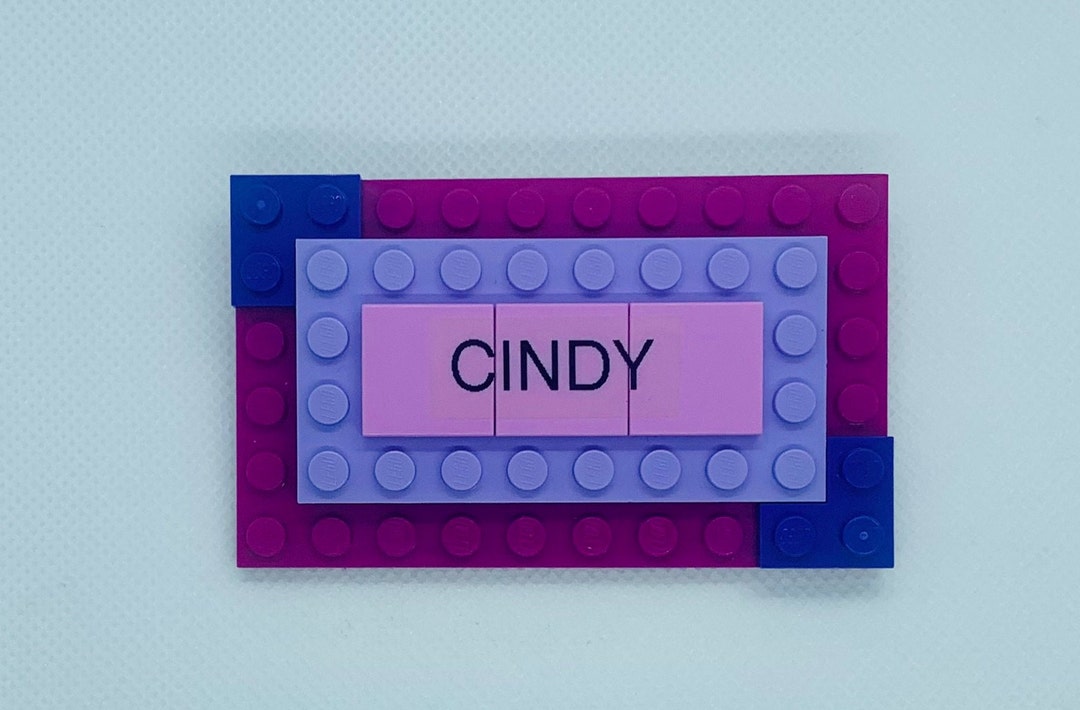 Cindy LEGO Name Tag - Etsy