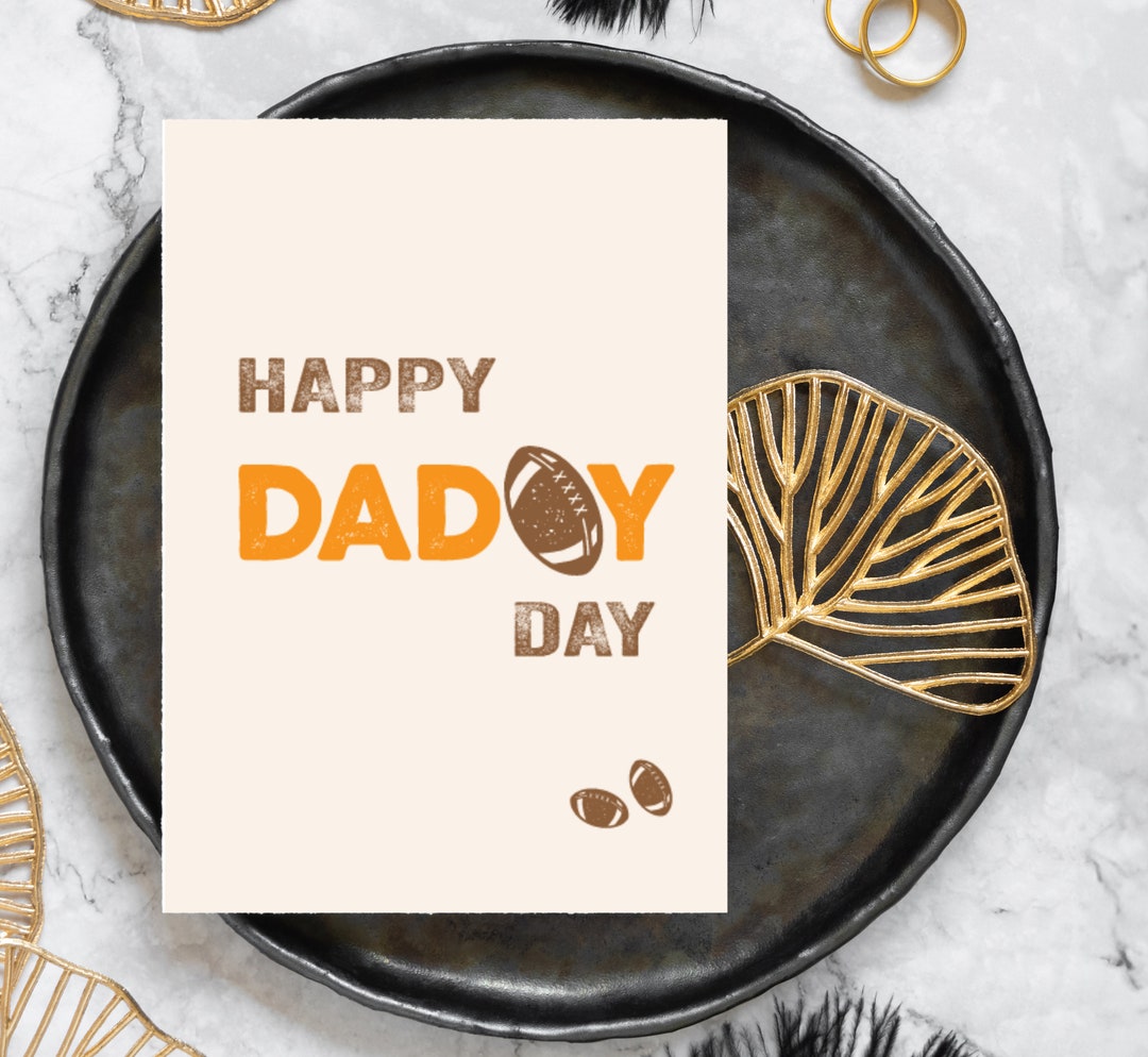 Printable Happy Father's Day Digital Card Dad's Day Celebration Daddy's ...