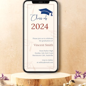 Graduation Party 2024 Electronic Grad Invitation 2024 College Grad ...