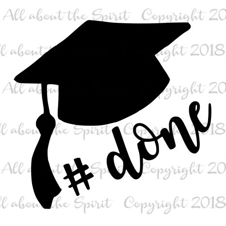 SVG Graduation done Cricut svg Silhouette dxf graduation svg | Etsy