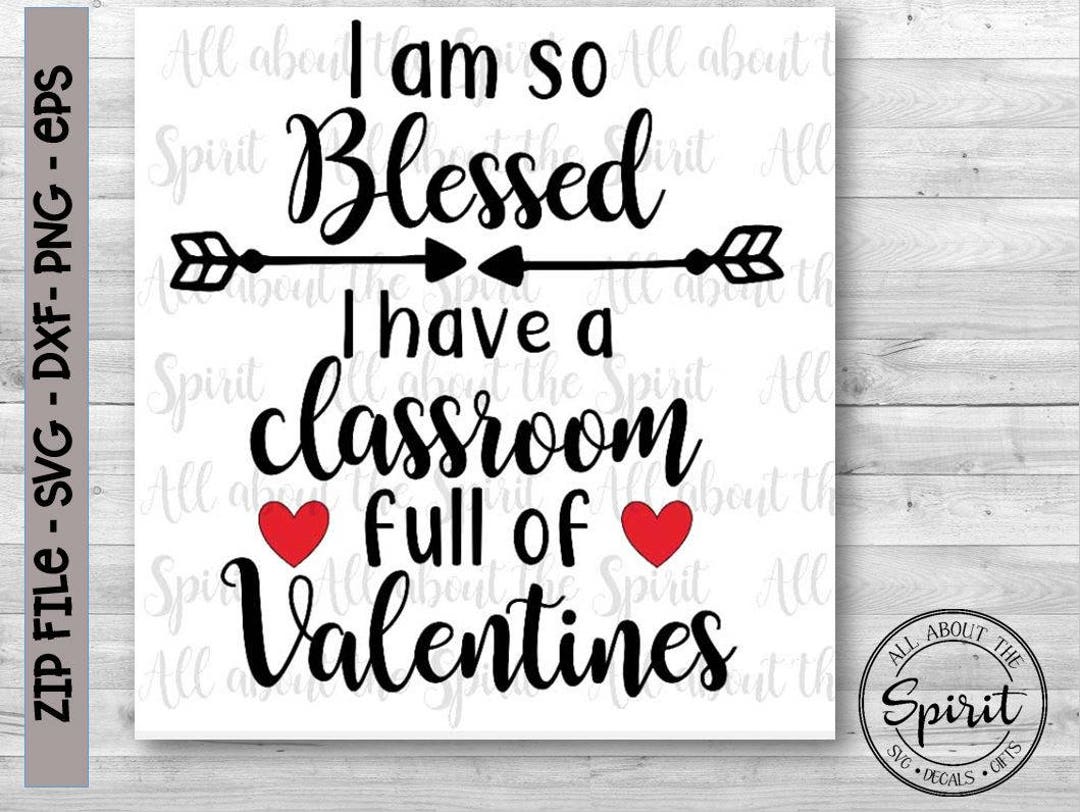 SVG Classroom of Valentines Day Svg Digital File Cricut Svg Cutting ...