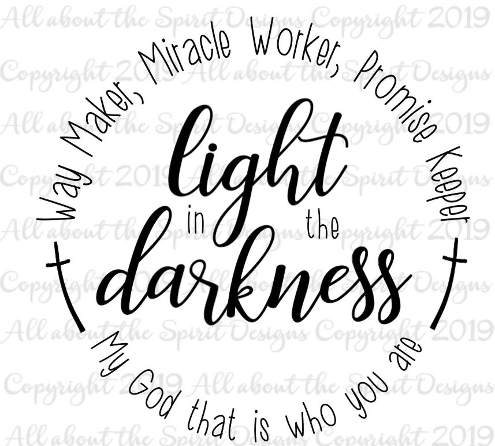 Light in the Darkness SVG Way Maker SVG Way Maker Cricut Svg - Etsy