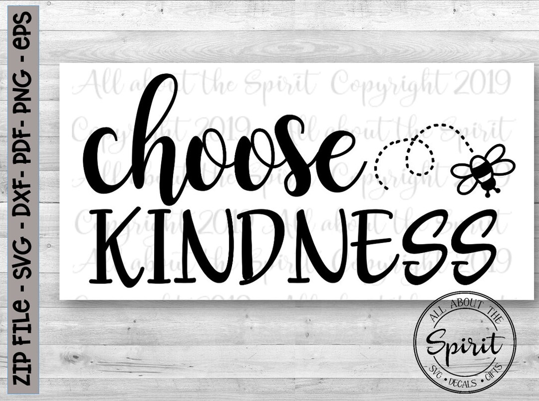 Choose Kindness, SVG File, Choose Kindness SVG, Motivational Svg ...