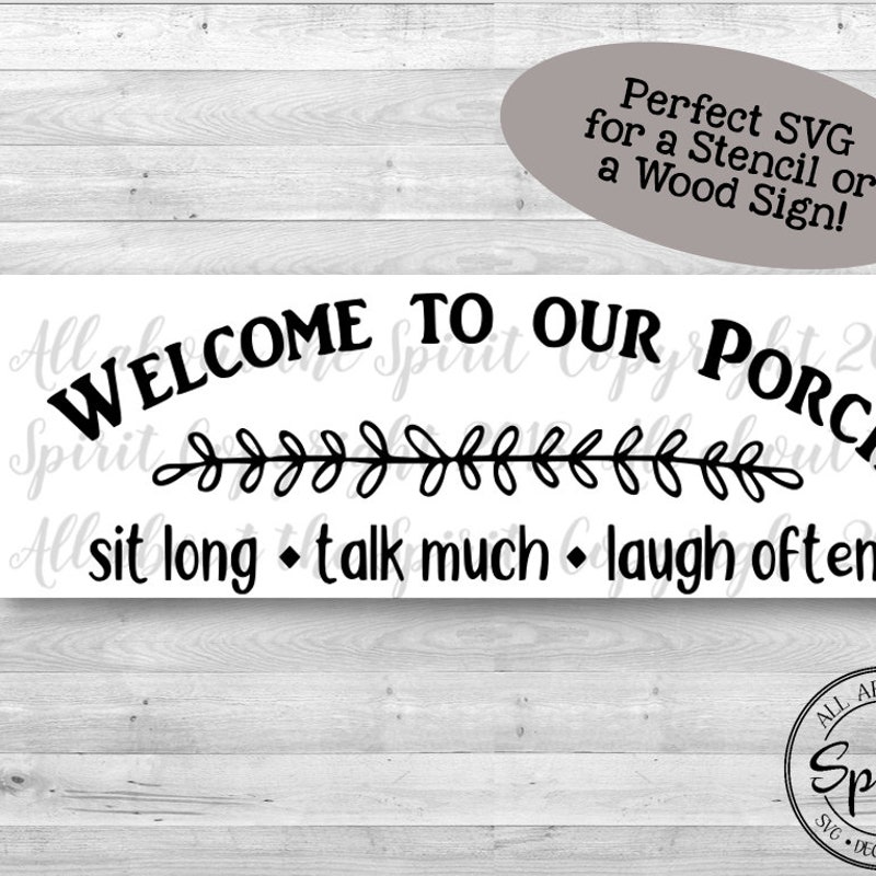 Welcome to Our Porch Svg - Etsy