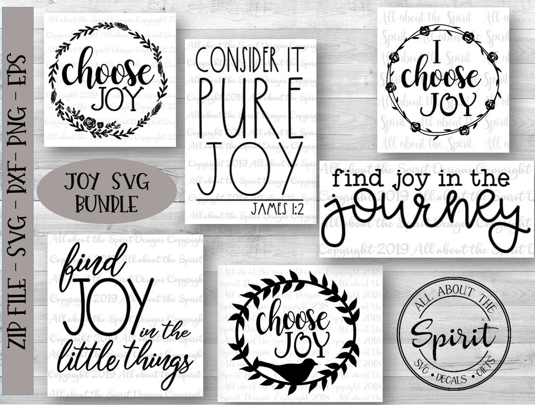 SVG Joy Bundle - Cricut SVG - Joy Christian Svg Dxf - Joy Cut Files ...