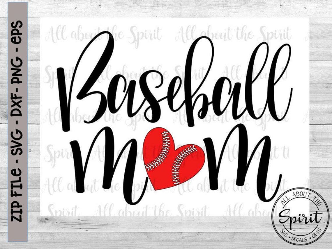 SVG Baseball Mom Cricut Svg Silhouette Dxf Baseball Mom Svg | Etsy