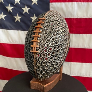 Two Tone Football Sculpture - Etsy