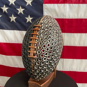 Two Tone Football Sculpture - Etsy