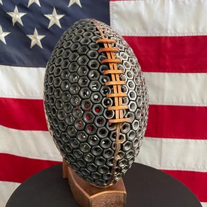Two Tone Football Sculpture - Etsy
