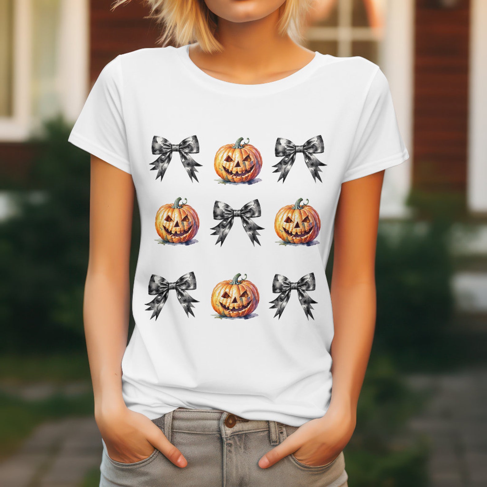 Coquette Bow PNG Halloween PNG Jack O Lantern Pumpkin - Etsy