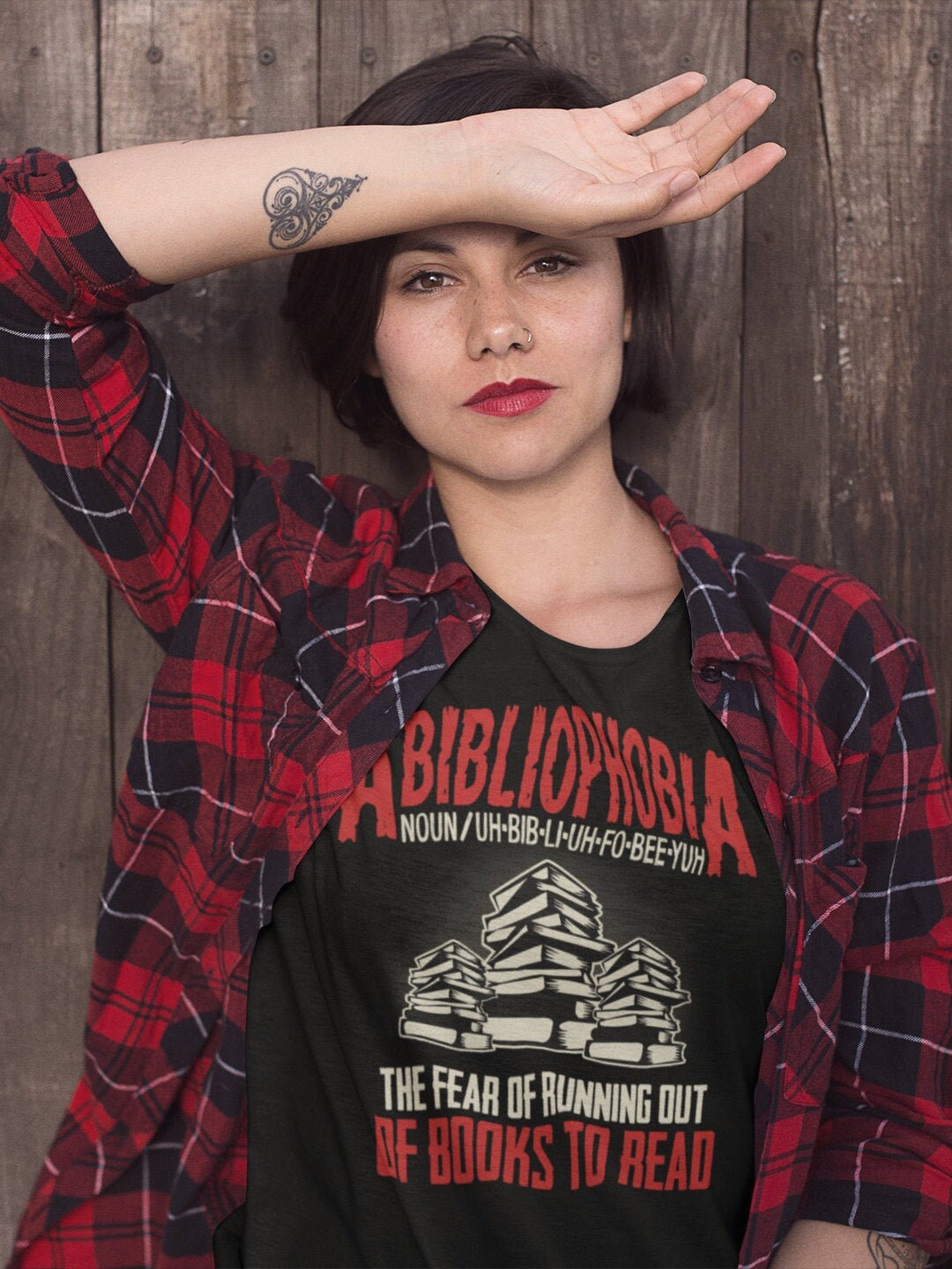 Abibliophobia the Fear of Running Out of Books to Read Funny Nerdy ...