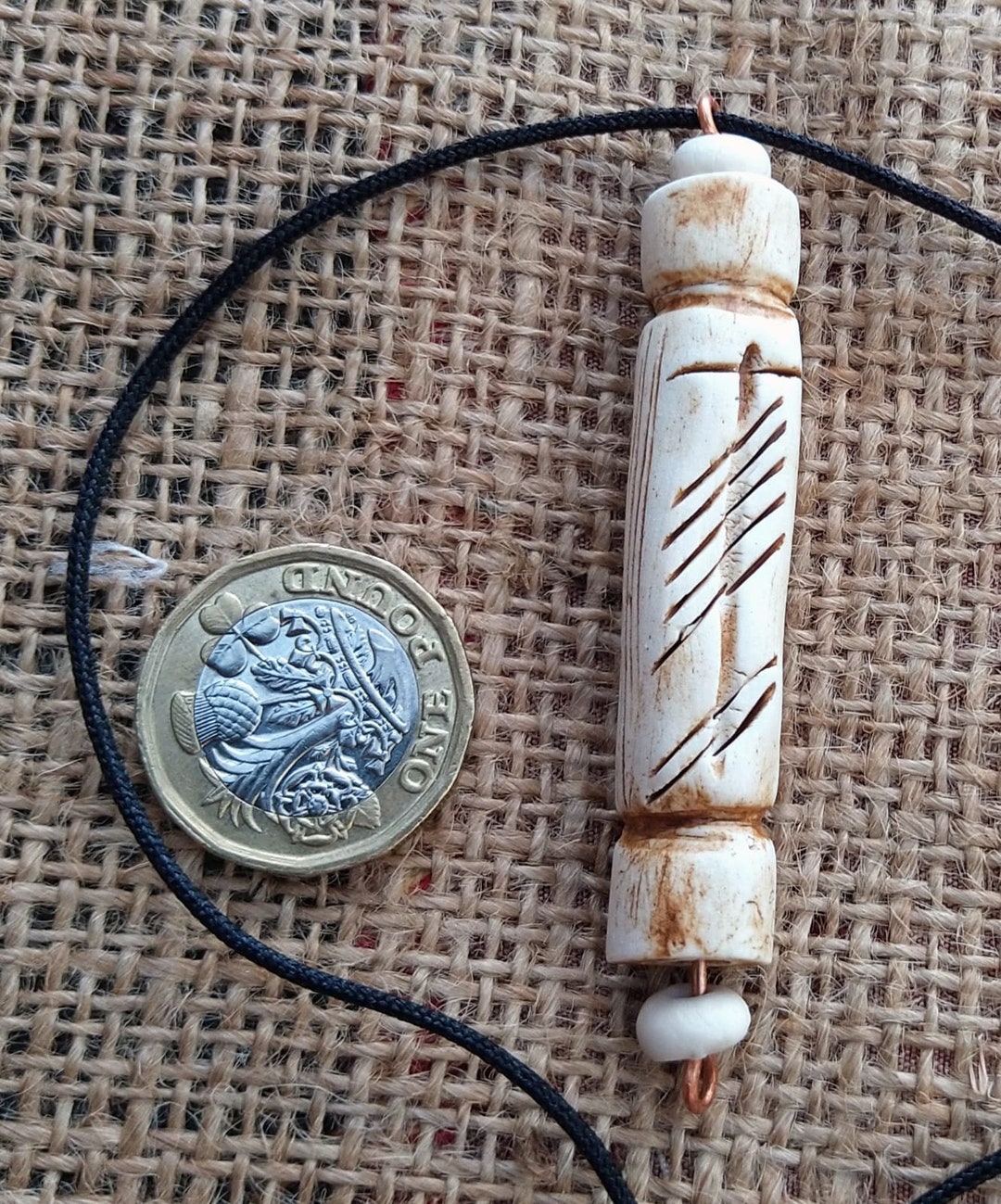Handmade Ceramic Ogham Pendant. Ancient Languages Pendant. Handmade ...