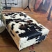 Cowhide Ottoman, Custom Cowhide Ottoman, Extra Large Ottoman, Coffee ...