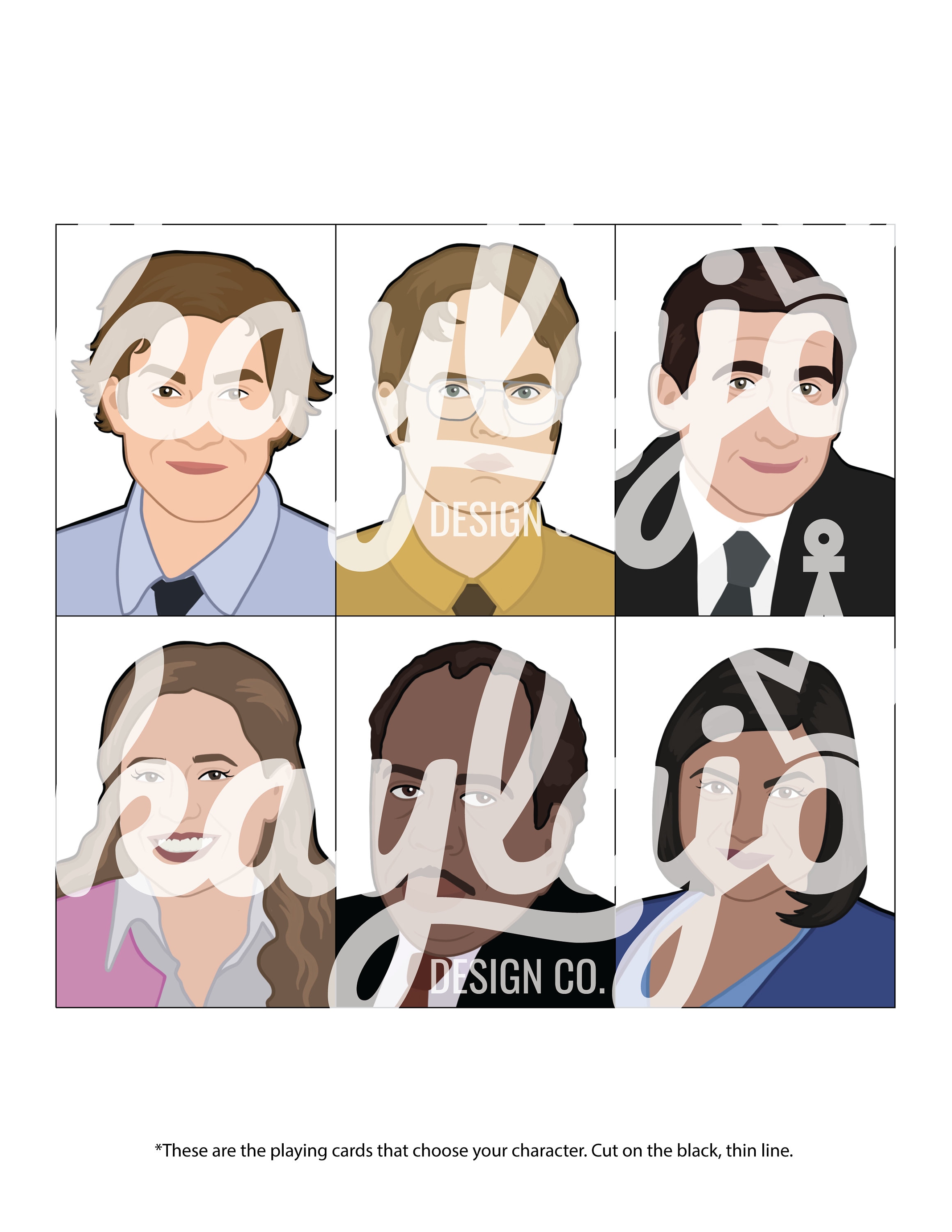 Printable Guess-who Sitcom Cards - Etsy